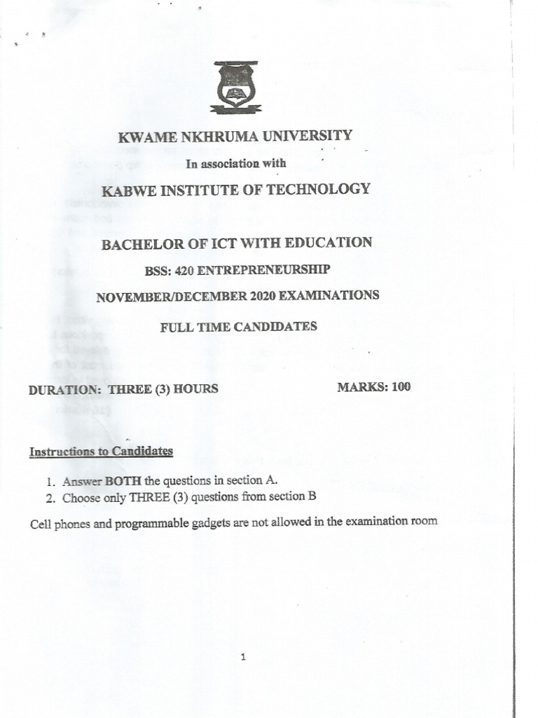 ICT 4th Year Papers | PDF