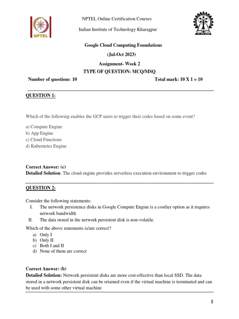 Week 02 Assignment Solution | PDF | Cloud Computing | Web Application Week 02 Assignment Solution | PDF | Cloud Computing | Web Application