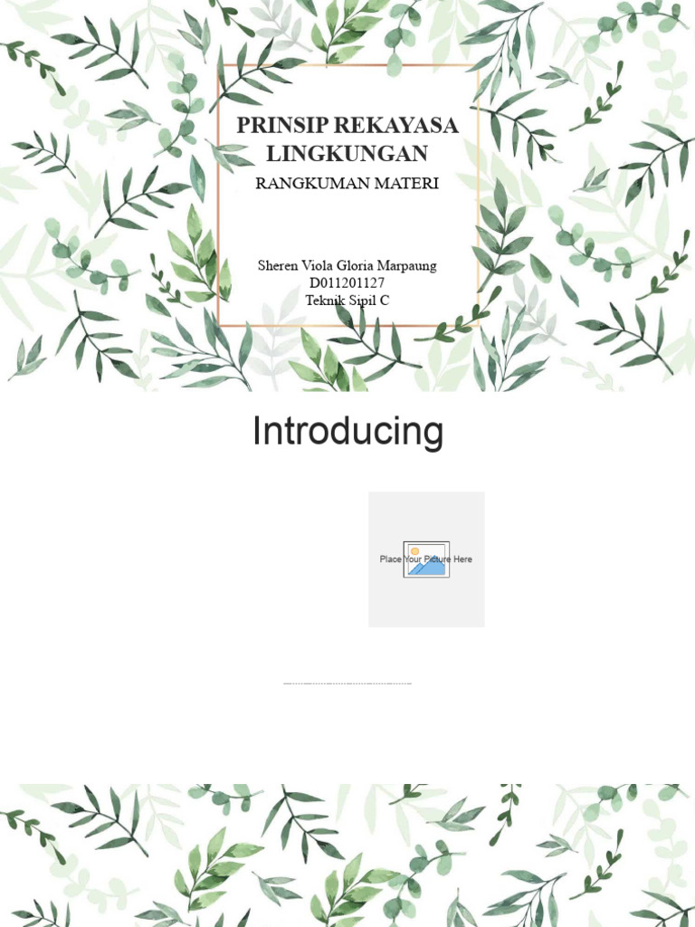 Natural Leaf PowerPoint Templates | PDF