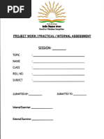 English Project Certificate Format | PDF