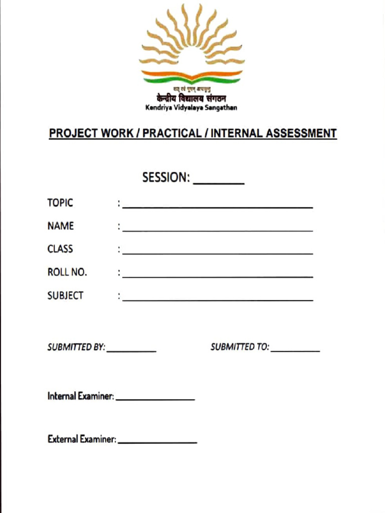 Project Front Page, Certificate & Acknowledgement | PDF