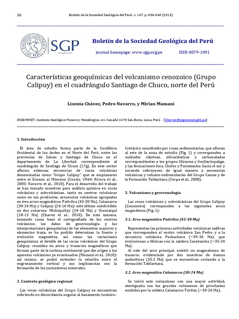 SGP v107-2013 | PDF | Magma | Roca (geología)