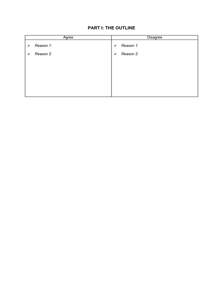 Opinion Writing Template Guide | PDF