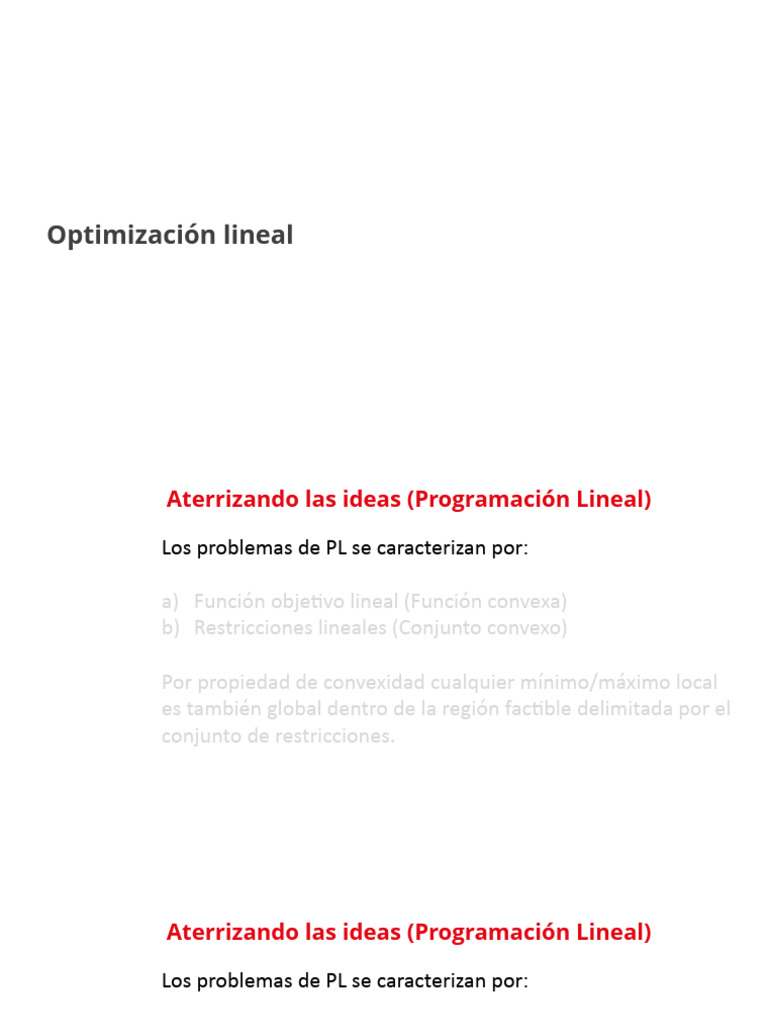 Optimizacion Lineal | PDF | Programación lineal | Teoría de sistemas