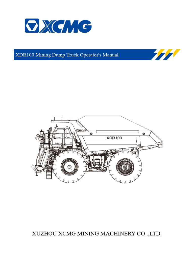 Xdr100操保手册 En | PDF | Truck | Safety