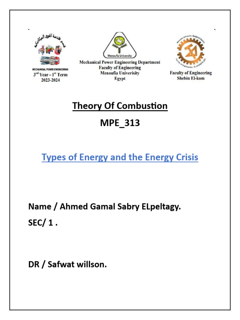 Energy Crisis & Renewable Solutions | PDF | Energy Development ...