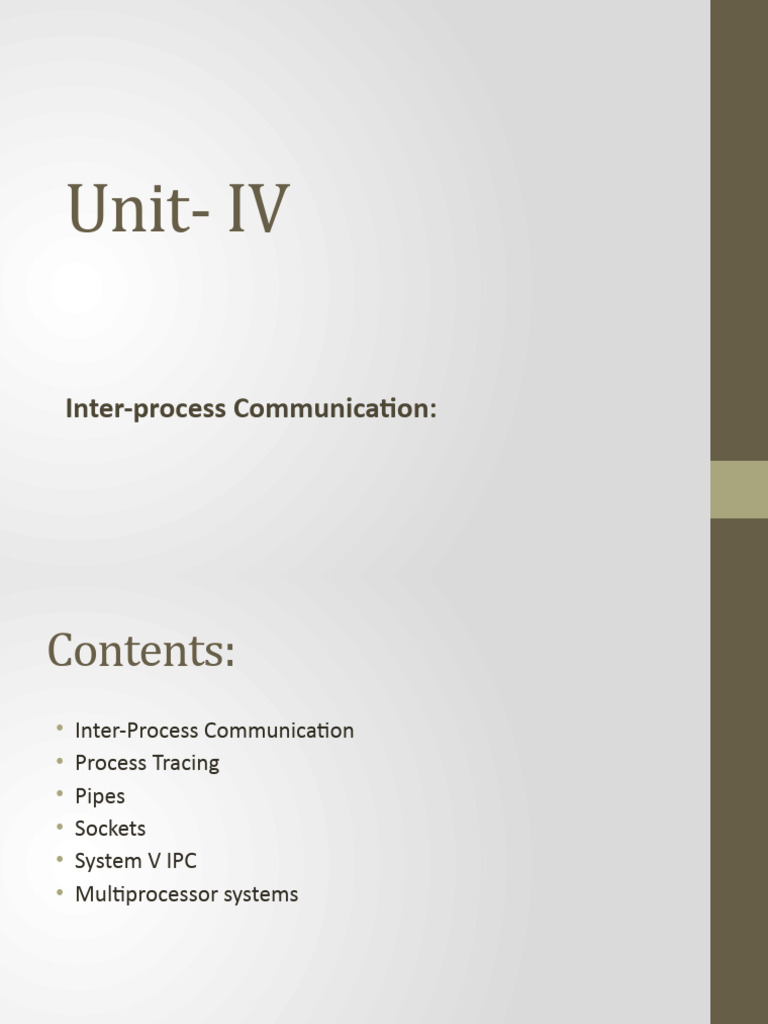 Inter-Process Communication Overview | PDF | Process (Computing ...