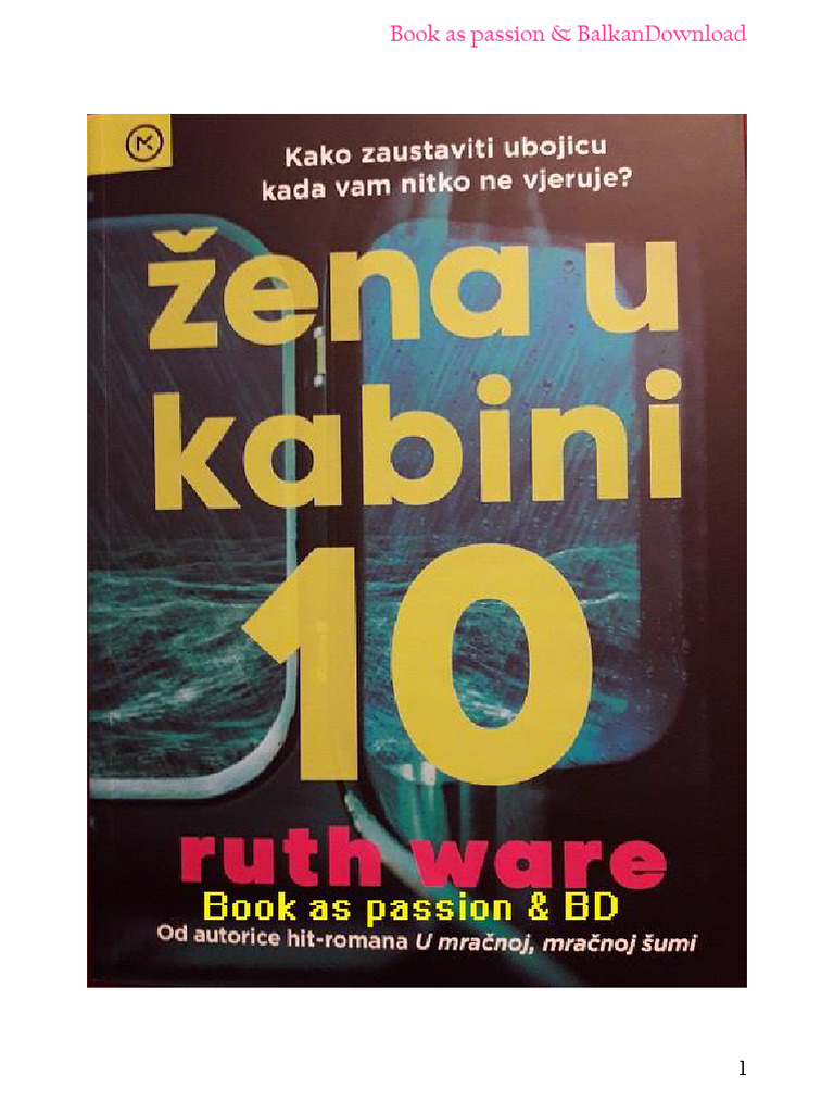 Zena U Kabini 10 - Ruth Ware | PDF