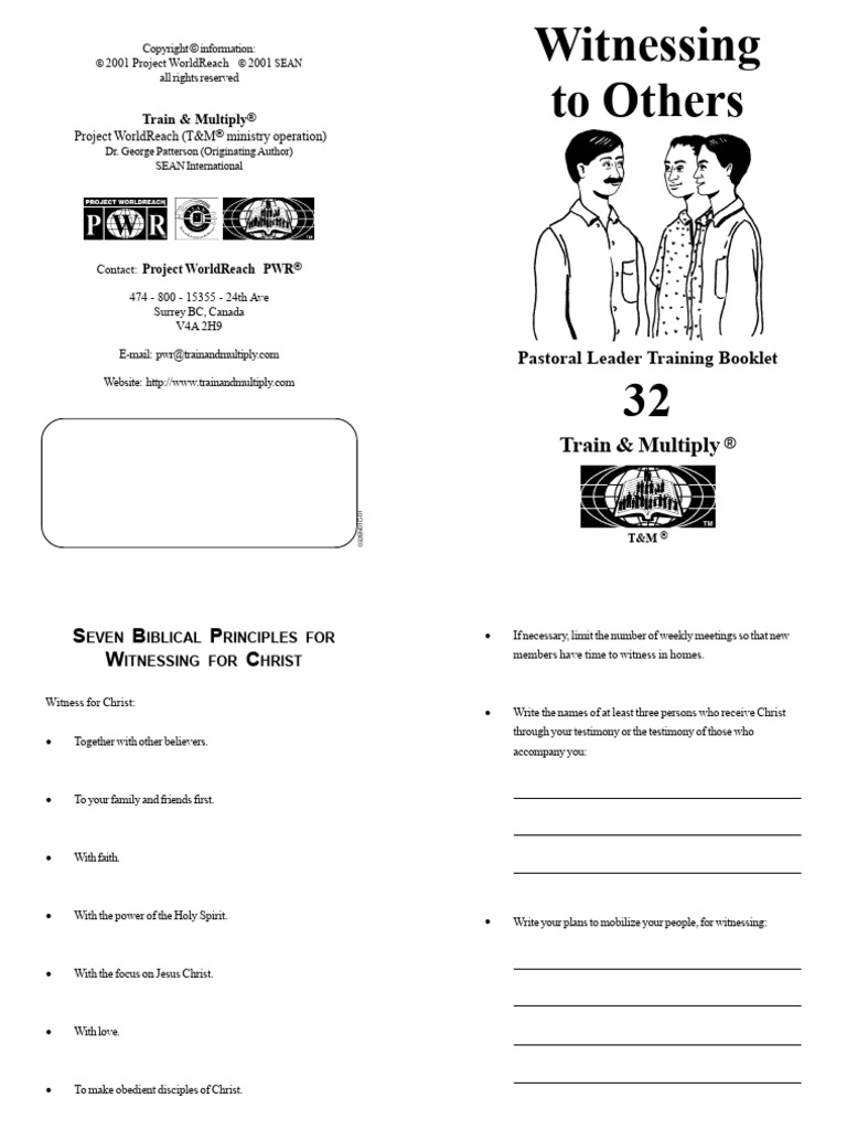 032 - Witnessing To Others | PDF | Jesus | Resurrection Of Jesus