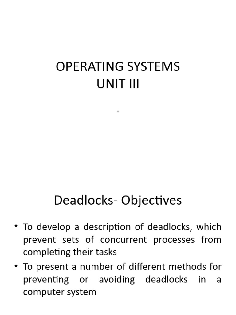 OS PPT 3-3 | PDF | Process (Computing) | Operating System