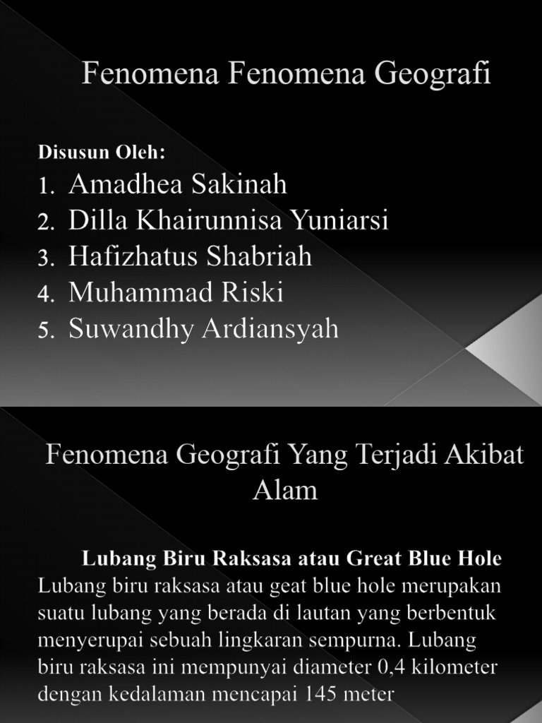 Fenomena Fenomena Geografi | PDF