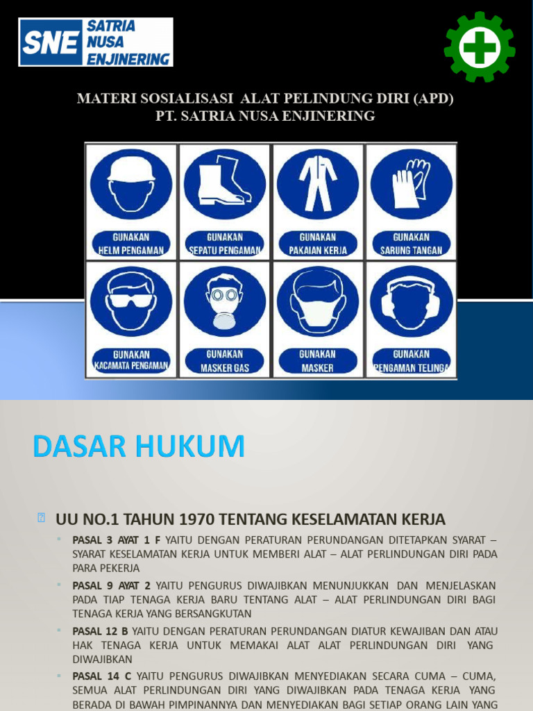 Materi Penggunaan Apd | PDF