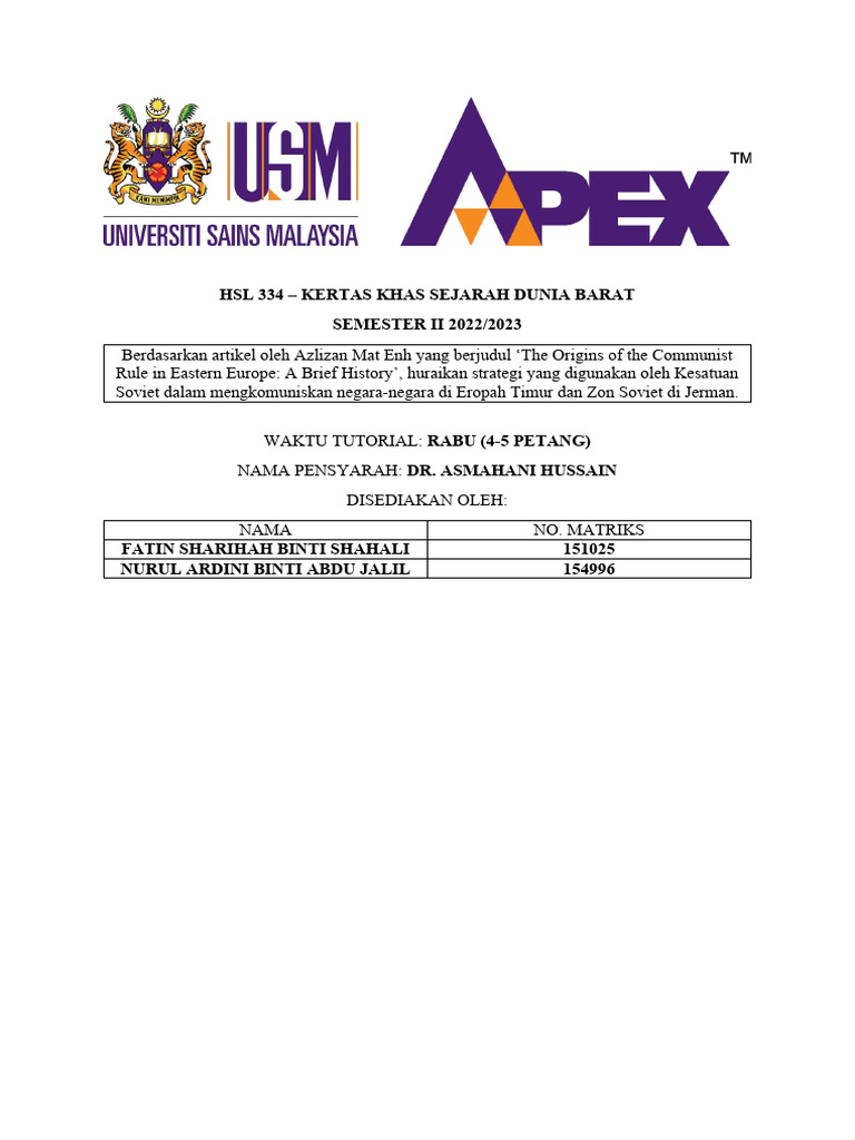 Ulasan Artikel HSL 334 | PDF