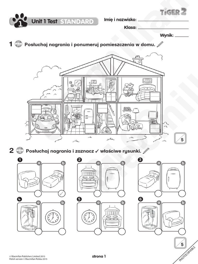 Tiger 2 Unit 1 Test Standard 231019 083724 1 Pdf