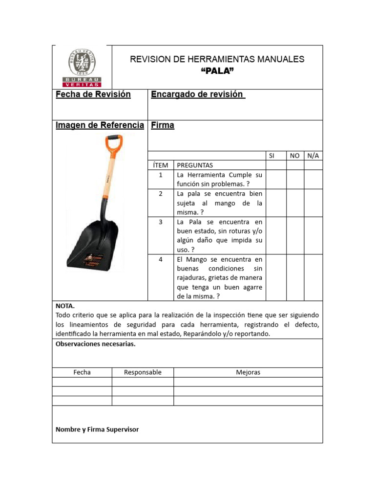 Check List PALA | PDF