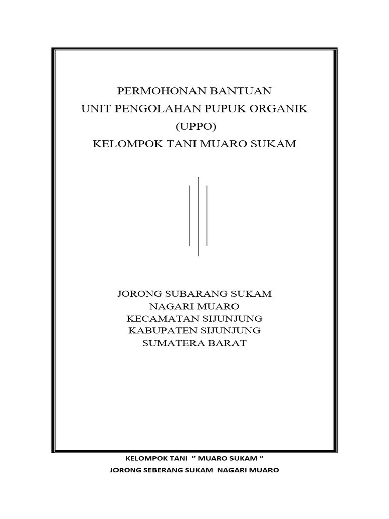 Proposal UPPO-Kementan | PDF