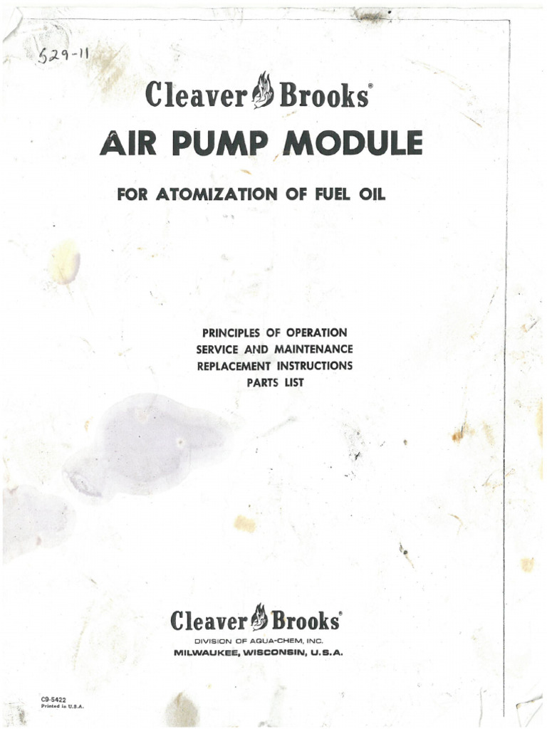 Boiler - Tech Guide - Atomizing Air Compressor - CB All | PDF