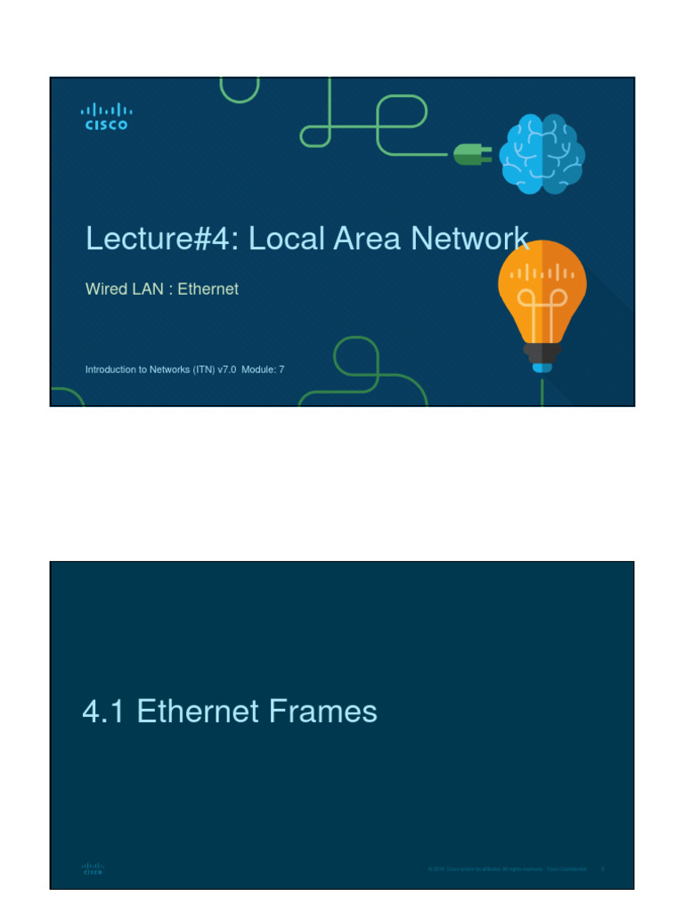 Lecure#4 - Local Area Network | PDF | Ethernet | Computer Network