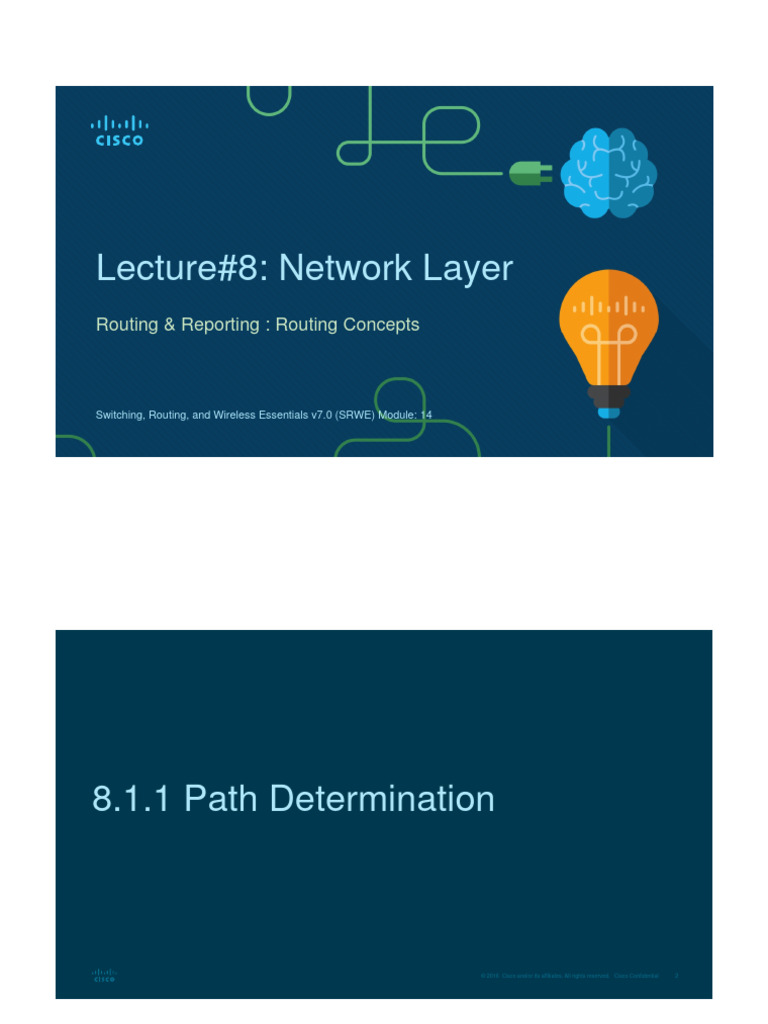 Lecure#8 - Network Layer | PDF | Routing | Ip Address