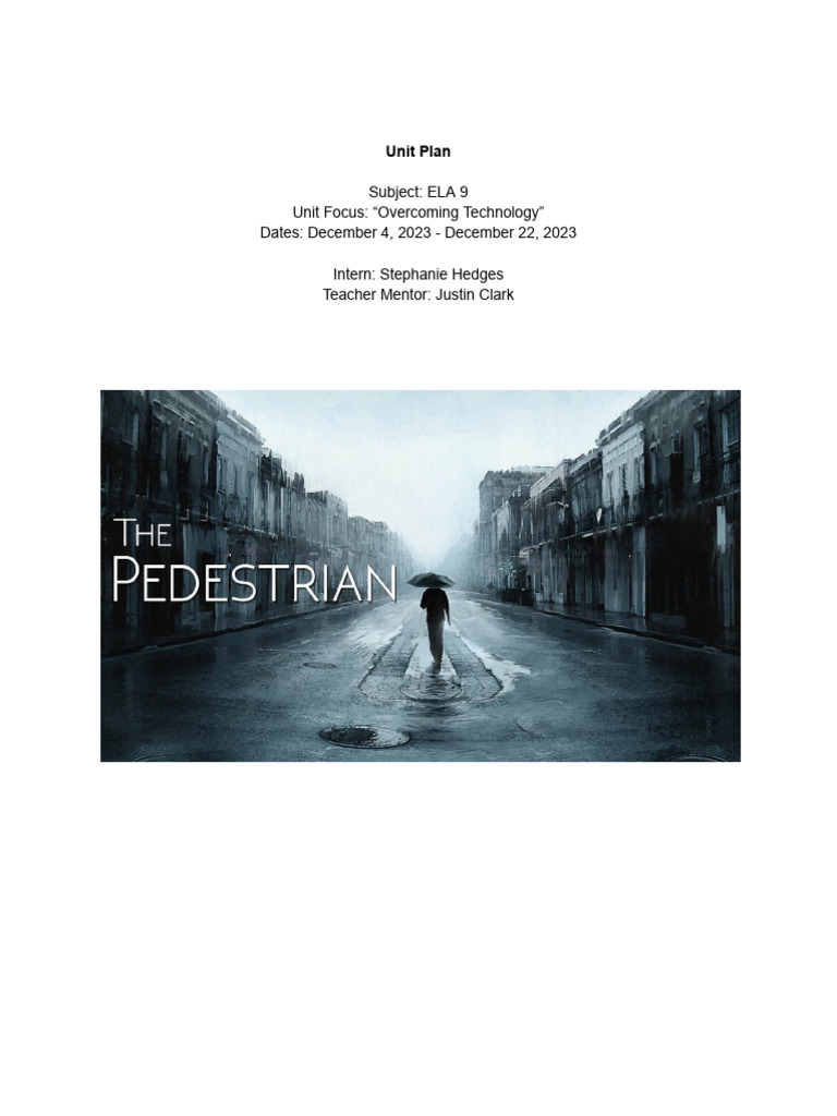Unit 3 The Pedestrian | PDF | Cognition | Human Communication