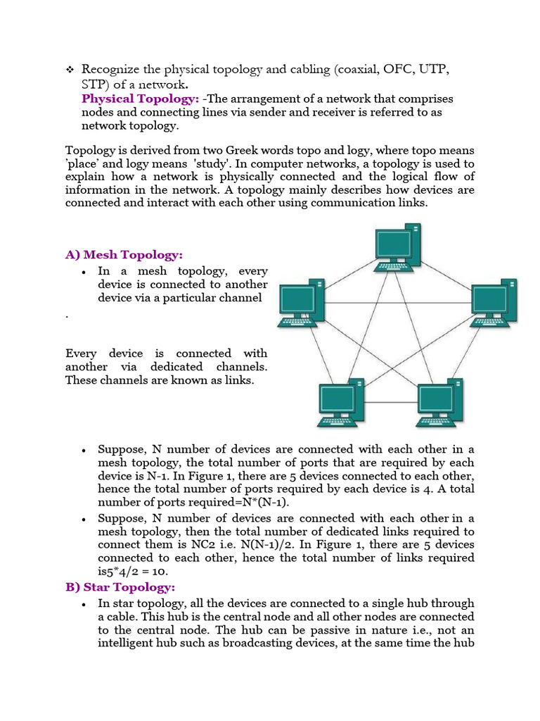 Data Communication Pdf Network Topology Transmission Medium