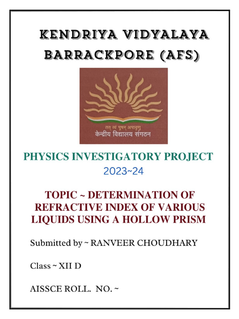 Phy Project | PDF