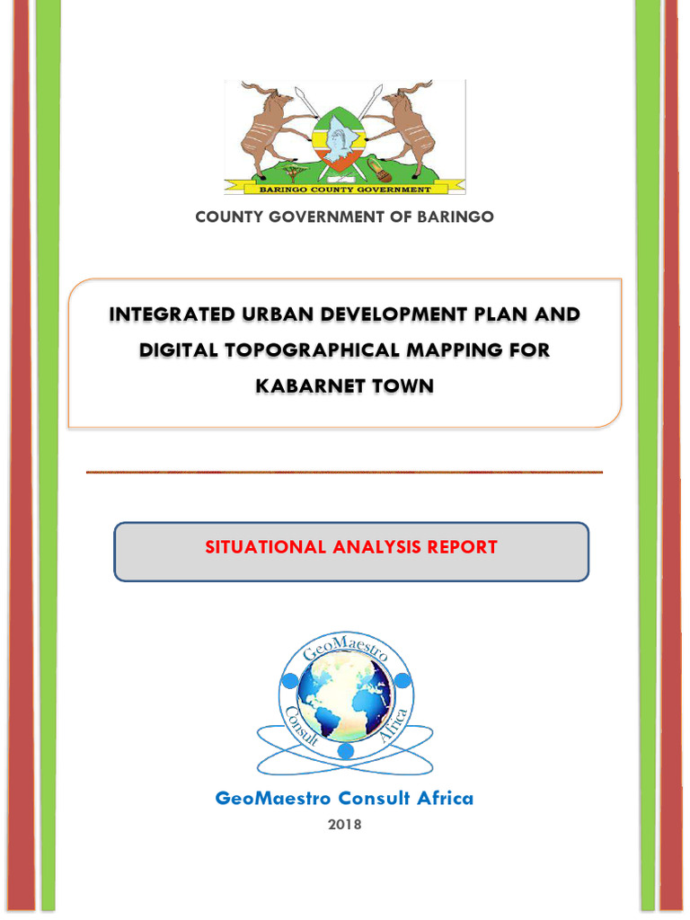 Kabarnet Town Urban Development Analysis | PDF | Precipitation | River