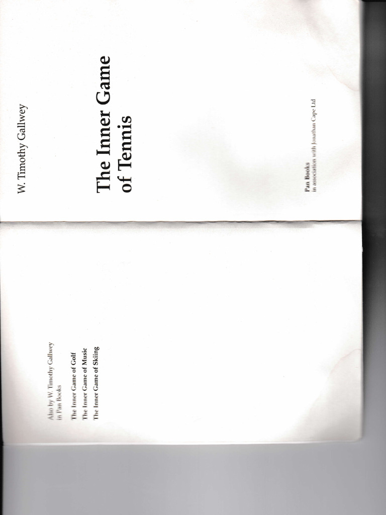 The Inner Game of Tennis | PDF