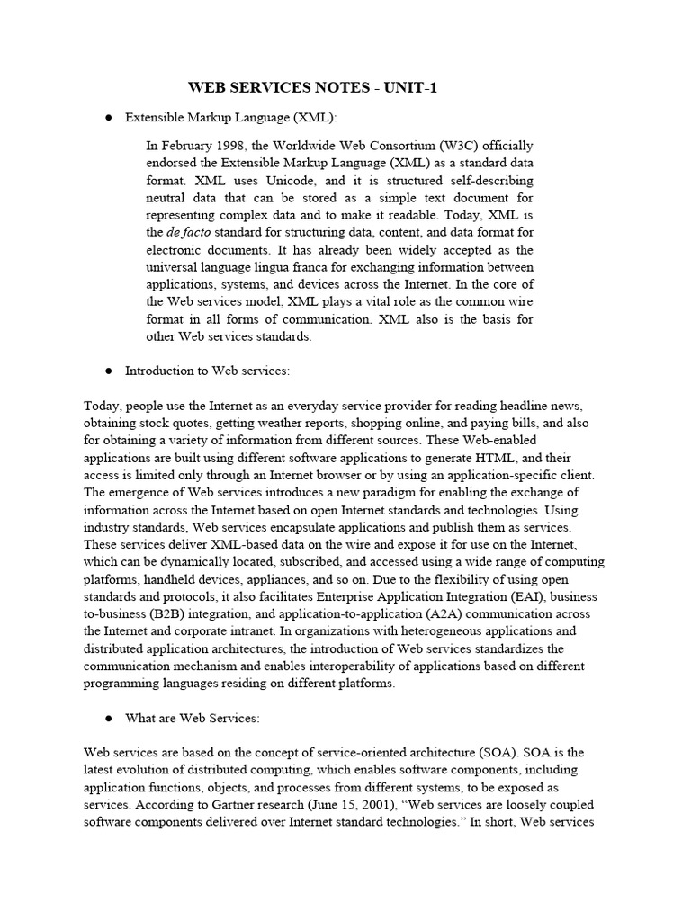 Web Services | PDF | Soap | Web Service