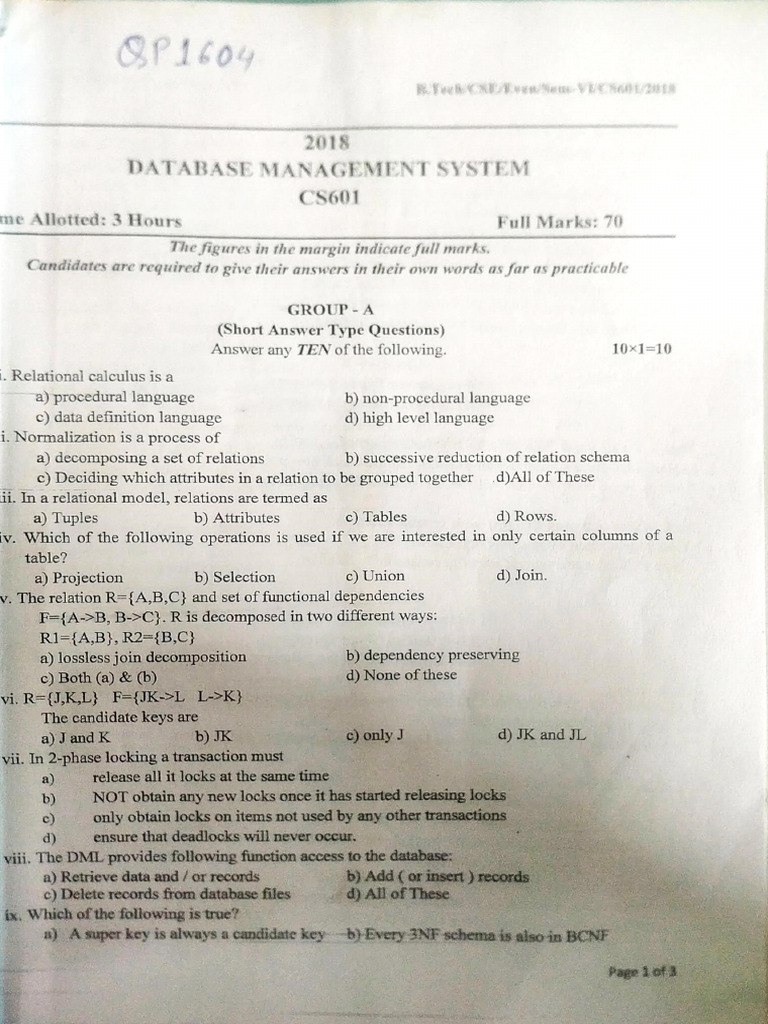 Dbms Pdf Relational Model Relational Database 