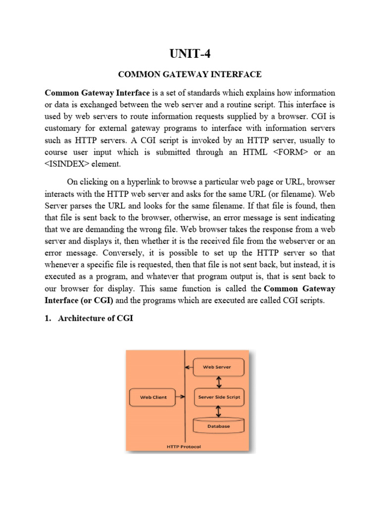Cgi Notes Pdf World Wide Web Internet Web