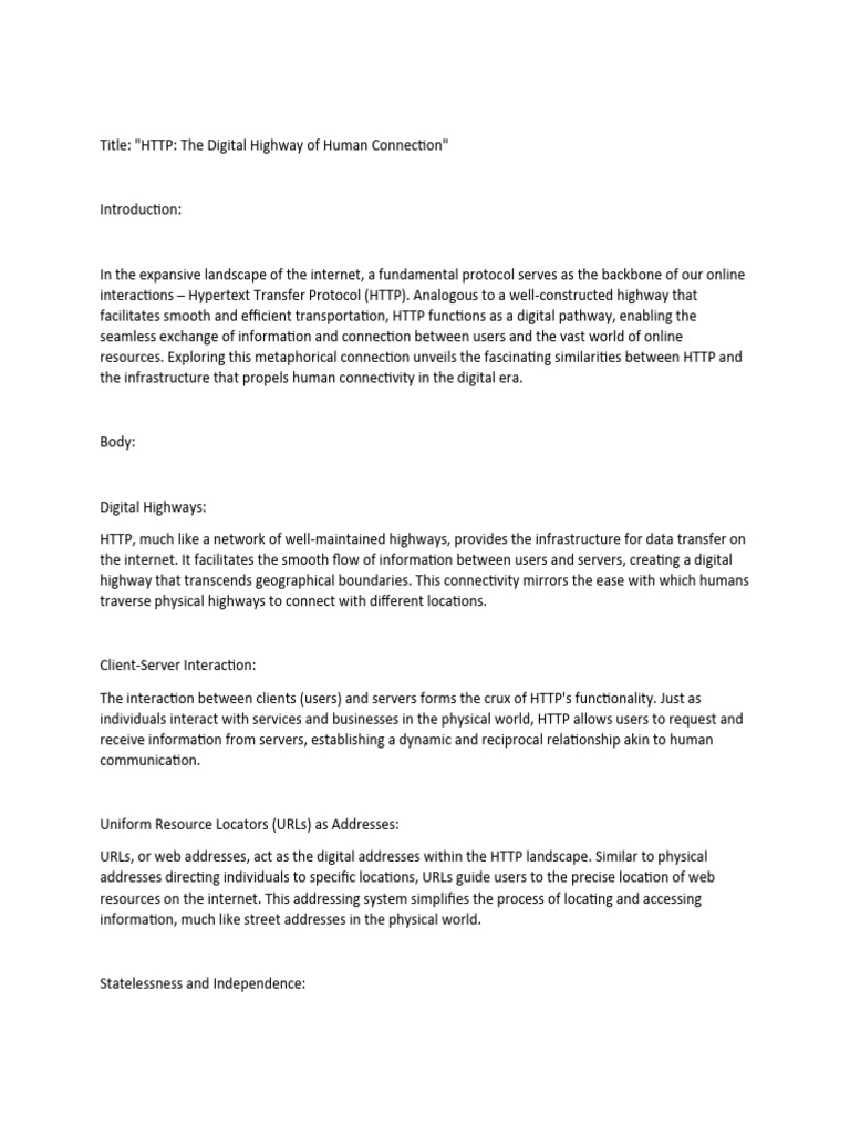 HTTP | PDF | Networking | Internet & Web