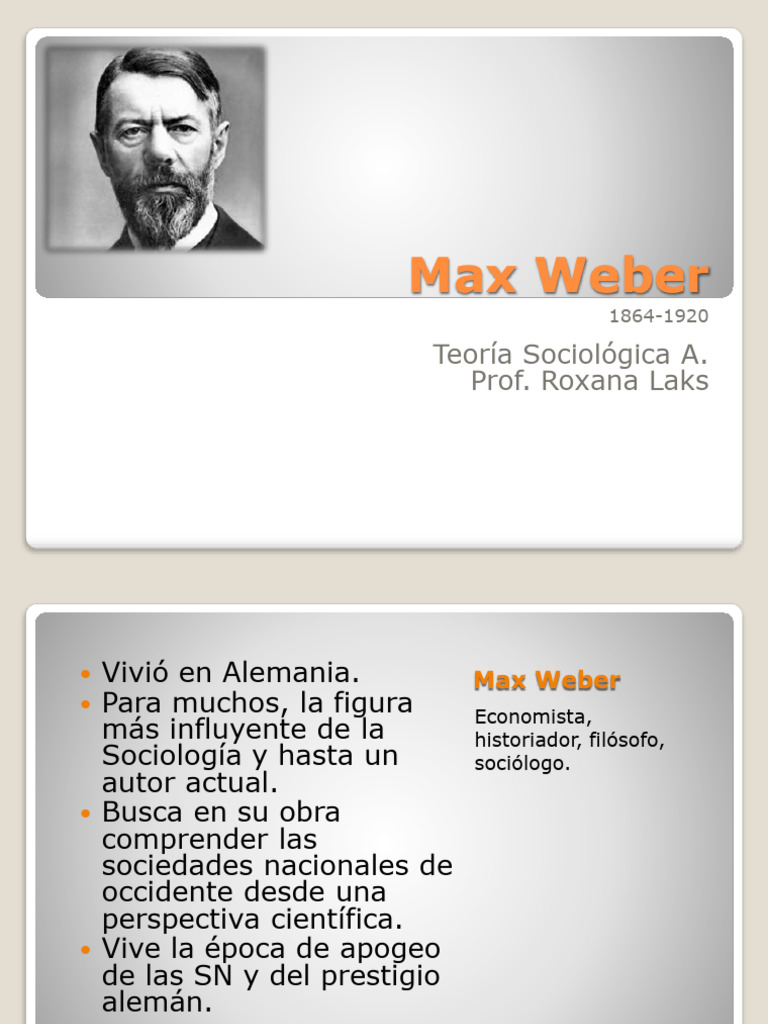 Max Weber. | PDF | Sociología | Capitalismo