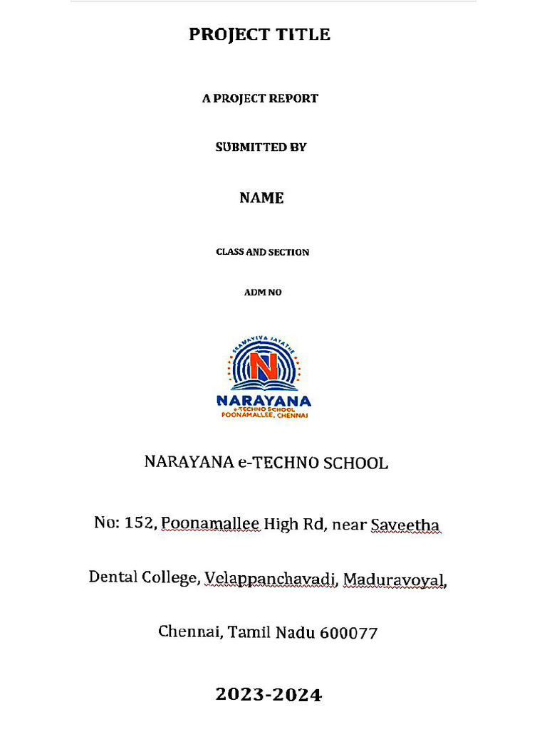 SR IIT & SR NEET - ENGLISH Project (Sample) | PDF