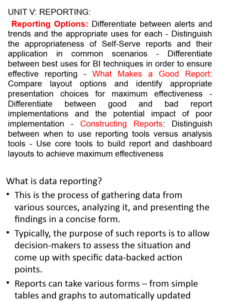 ADV Unit-5 | PDF | Business Intelligence | Microsoft Excel