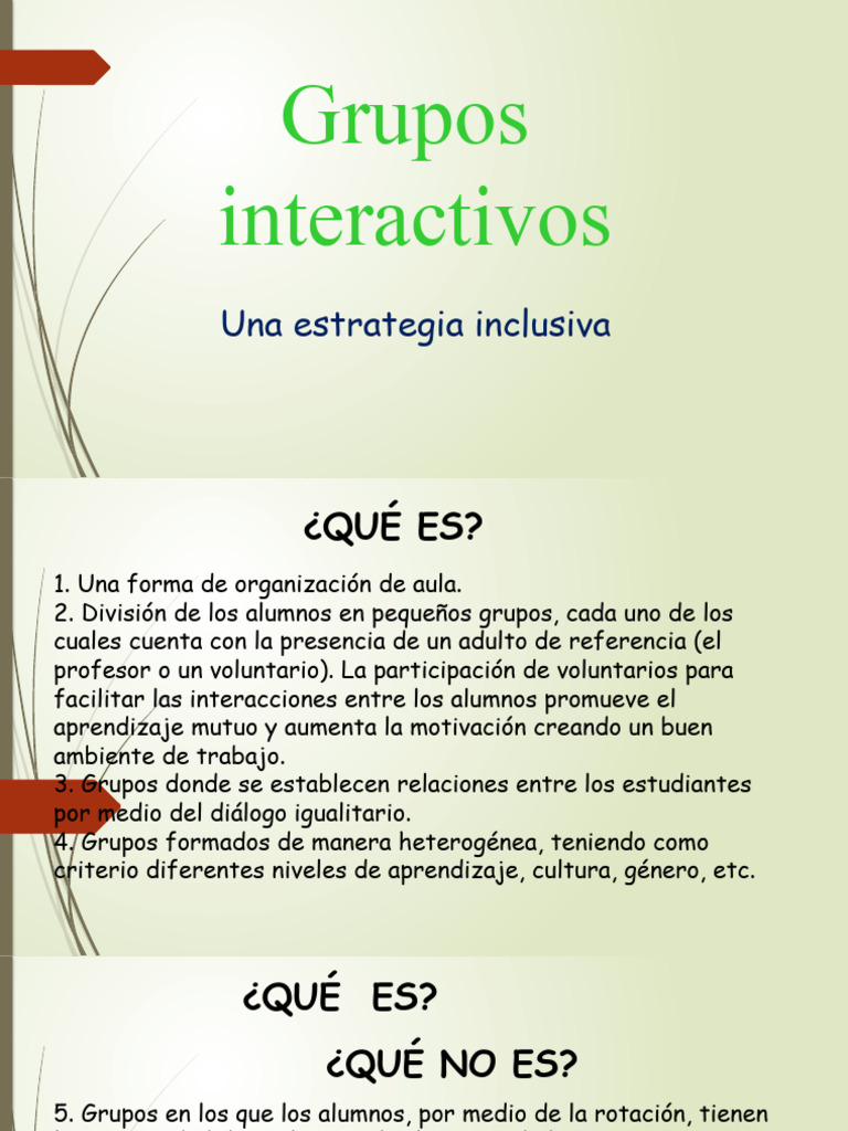 Grupos Interactivos: Estrategia Inclusiva | PDF | Maestros | Salón de ...