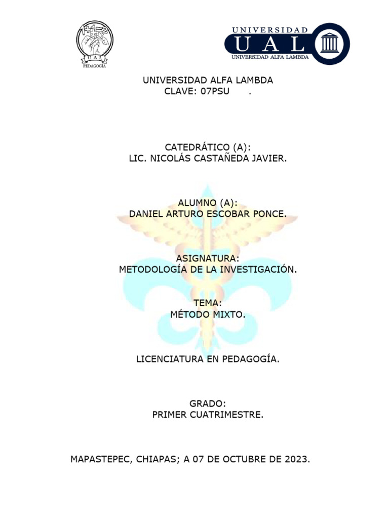 Método Mixto | PDF | Teoría | Aprendizaje