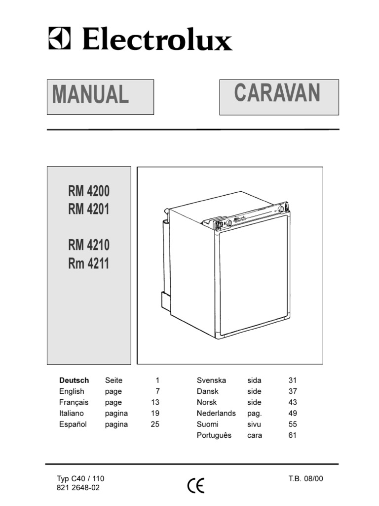 Rm4211 Manual | PDF | Refrigerator | Ac Power Plugs And Sockets