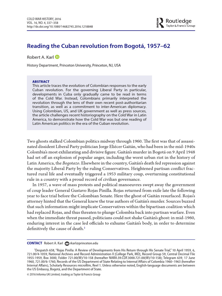 Karl-Reading The Cuban Revolution | PDF | Fidel Castro | Cuba