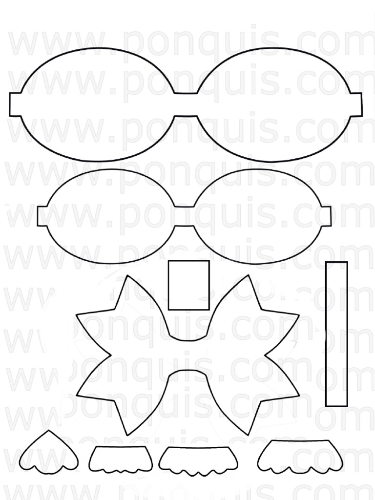 Moldes para Realizar Lazos de Niña Con Arbolito de Navidad - Ponquis | PDF