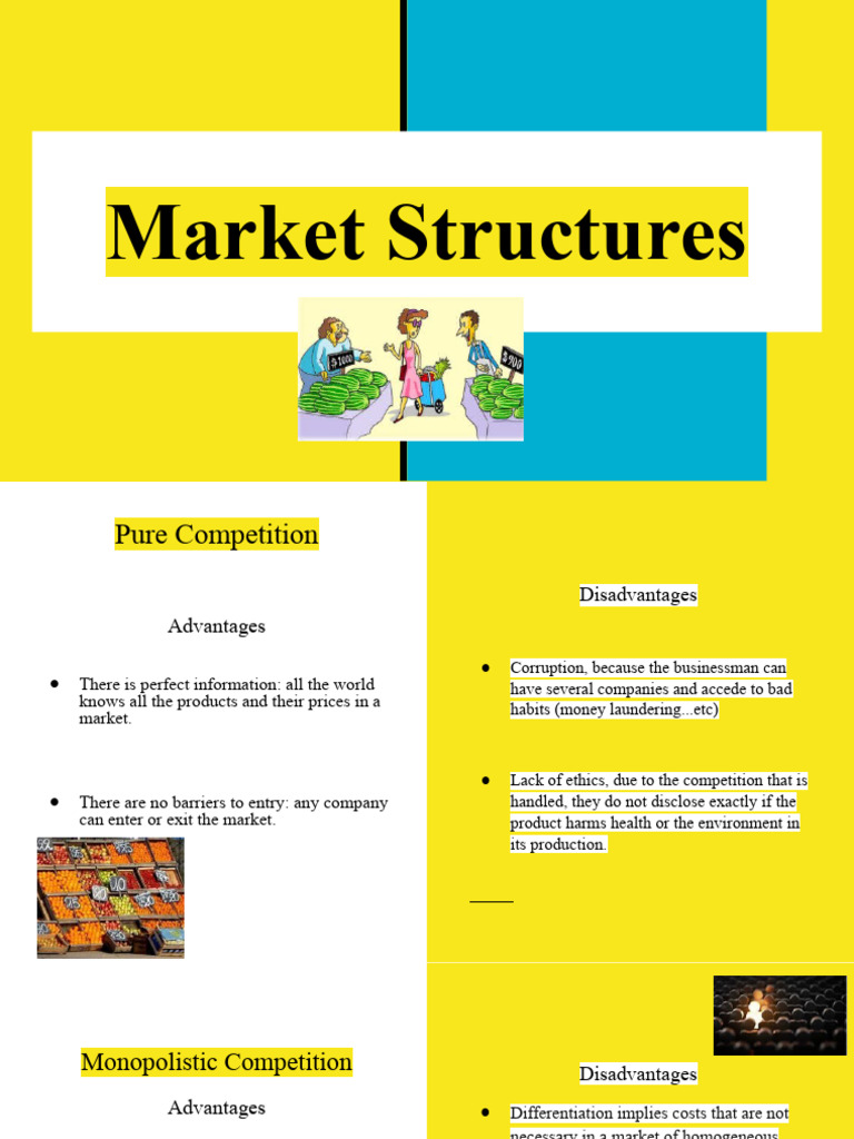 Market Structures | PDF | Profit (Economics) | Monopoly