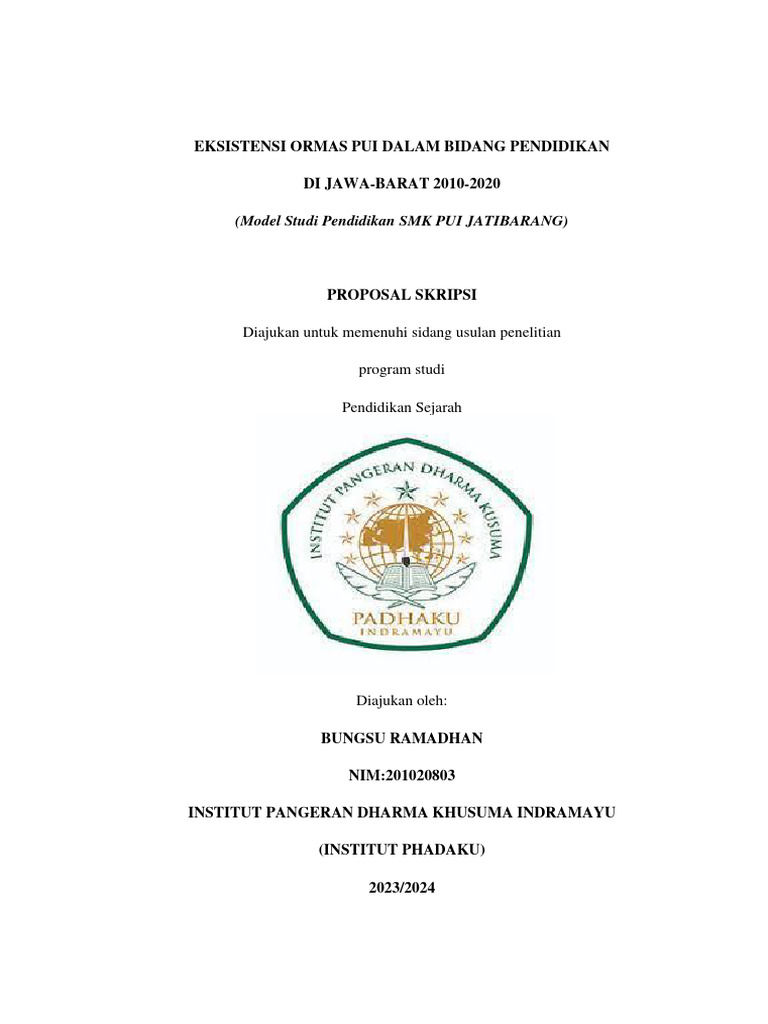 EKSISTENSI ORMAS PUI DALAM BIDANG PENDIDIKAN Cover | PDF | Ilmu Sosial ...