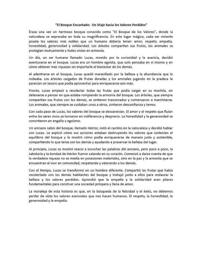 El Bosque Encantado | PDF | Amor