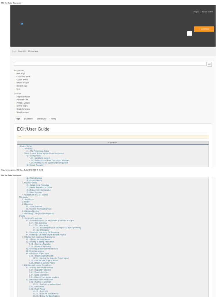 EGit - User Guide - Eclipsepedia | PDF | Computer File | Secure Shell