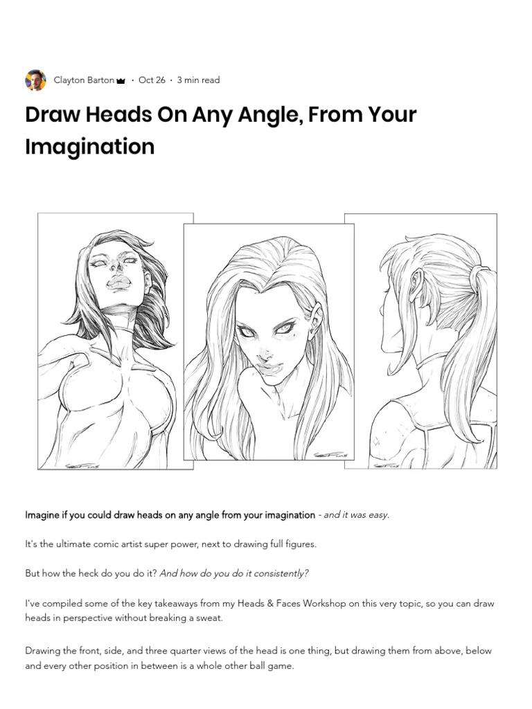 Drawing Heads from Any Angle | PDF | Sphere | Shape