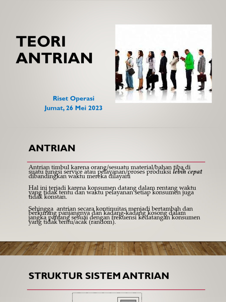 Teori Antrian 20230526 | PDF