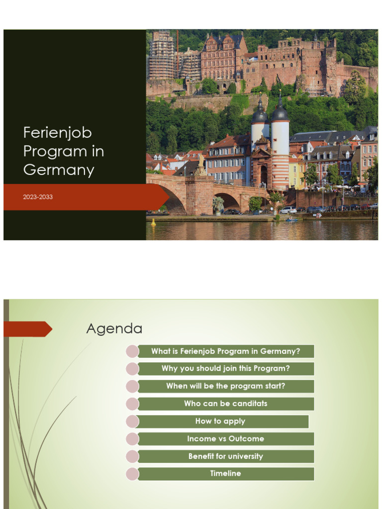 Ferienjob Jerman: Peluang Kerja & Belajar 2023 | PDF