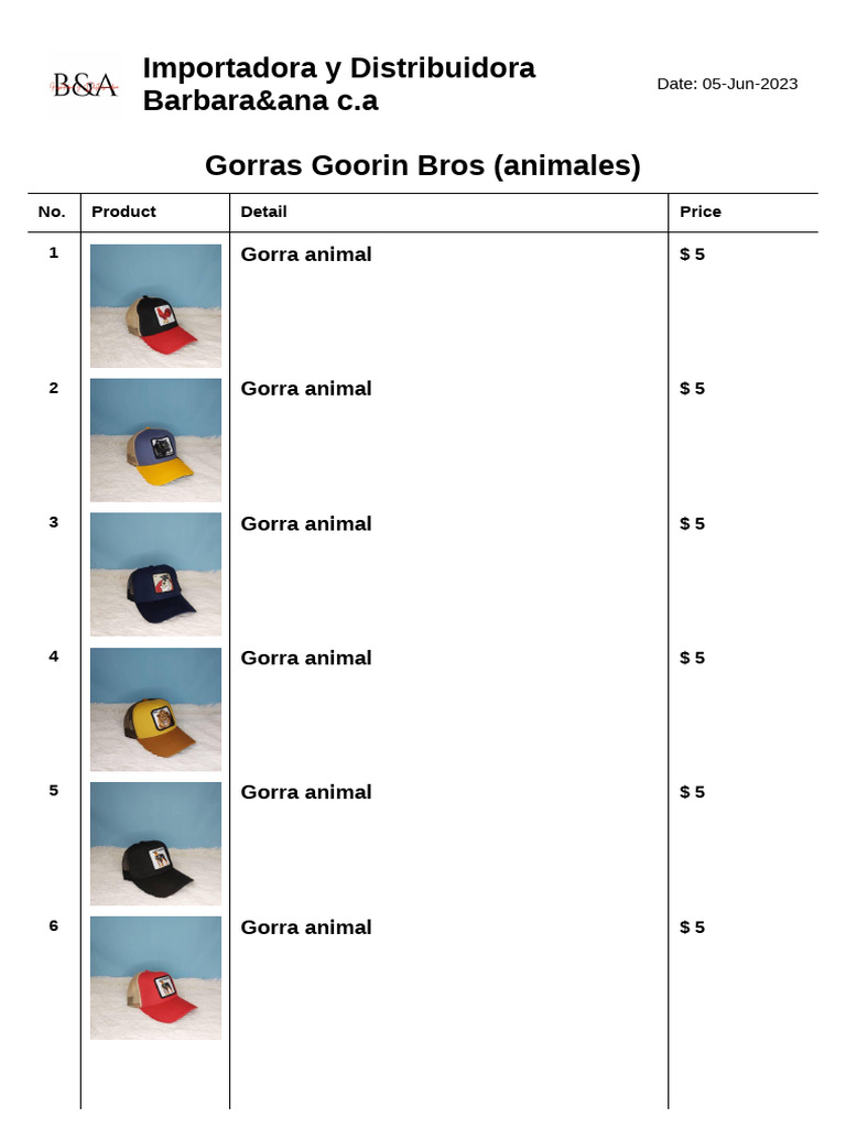 Gorras 5d | PDF