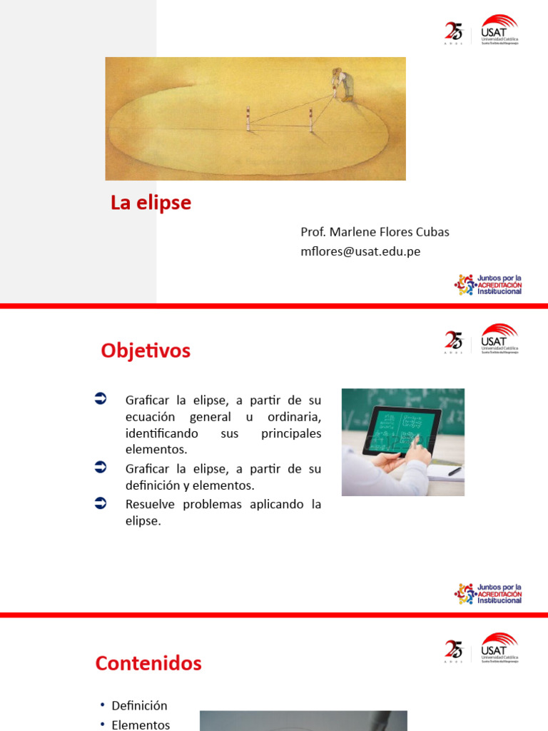 La Elipse | PDF | Elipse | Formas geométricas