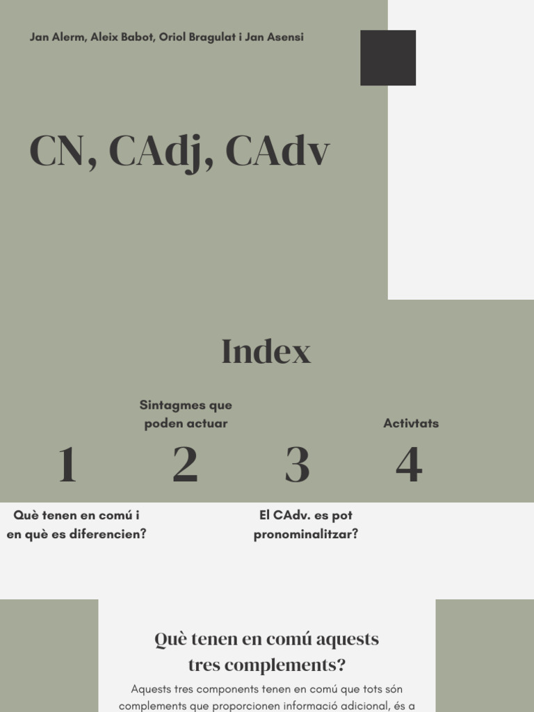 CN, Cadj, Cadv | PDF